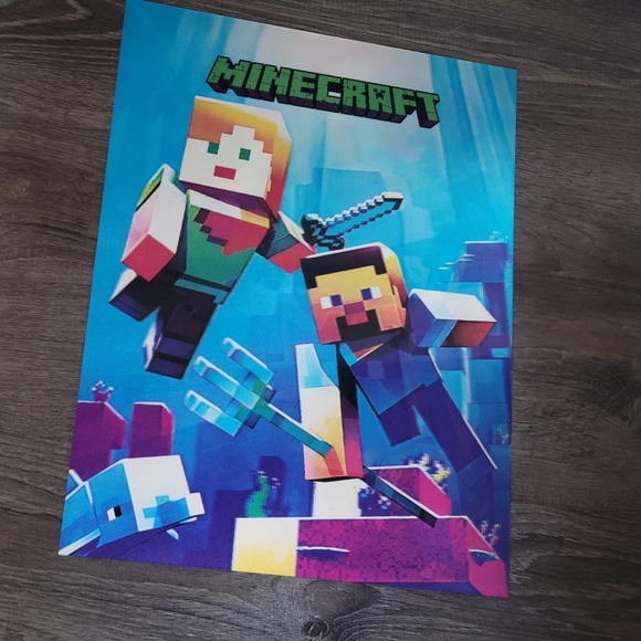 Art | Minecraft Image Changing 3d Holographic Lenticular Video Game ...